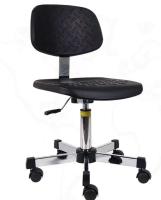 China Swivel Round Anti Static Lab Chair Pu Rotatable ESD Work Chair For School for sale