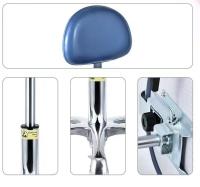 China Swivel Round Anti Static Lab Chair Pu Rotatable ESD Work Chair For School for sale