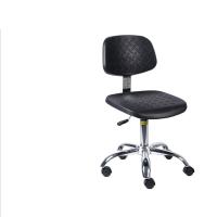 China School Computer PU Anti Static Lab Chair Adjustable PU Foam With Wheels for sale