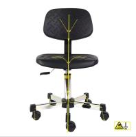 China School Computer PU Anti Static Lab Chair Adjustable PU Foam With Wheels for sale