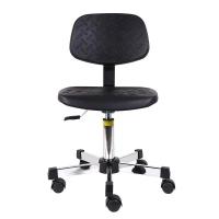 China School Computer PU Anti Static Lab Chair Adjustable PU Foam With Wheels for sale