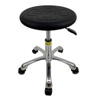 China ESD Anti Static Lab Chair Stainless Steel Adjustable Swivel Cleanroom Chair 460-620mm for sale