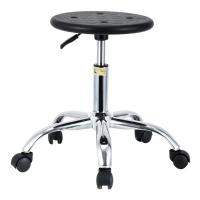 China ESD Anti Static Lab Chair Stainless Steel Adjustable Swivel Cleanroom Chair 460-620mm for sale