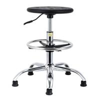 China ESD Anti Static Lab Chair Stainless Steel Adjustable Swivel Cleanroom Chair 460-620mm for sale