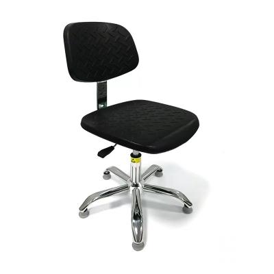 China Anti Static Lab Chair 330mm Conductive PU Foam Chair with Backrest ESD Cleanroom for sale