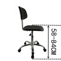 China Anti Static Lab Chair 330mm Conductive PU Foam Chair with Backrest ESD Cleanroom for sale