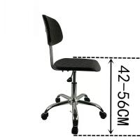 China Anti Static Lab Chair 330mm Conductive PU Foam Chair with Backrest ESD Cleanroom for sale