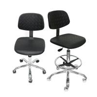 China Anti Static Lab Chair 330mm Conductive PU Foam Chair with Backrest ESD Cleanroom for sale