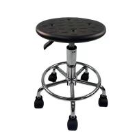 China ESD Anti Static Lab Chair PU Leather Industrial Cleanroom Chair 460-620mm Height Adjustable for sale