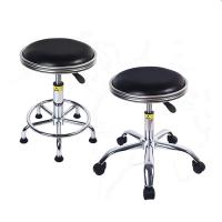 China ESD Anti Static Lab Chair PU Leather Industrial Cleanroom Chair 460-620mm Height Adjustable for sale