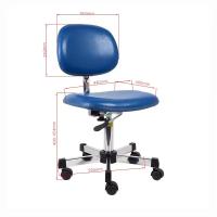 China ESD Ergonomic Lab Chair Height Adjustable Anti Static For Cleanroom for sale
