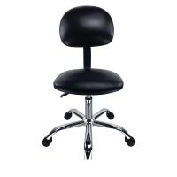 China ESD Anti Static Swivel Bar Stool Lab Chair PU Leather Pneumatic Gas Lift 300kg Capacity for sale
