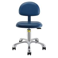 China ESD Anti Static Swivel Bar Stool Lab Chair PU Leather Pneumatic Gas Lift 300kg Capacity for sale