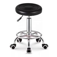 China ESD Cleanroom Lab Anti Static Chair PU Leather Swivel Stool 260mm Gas Spring 320mm Base for sale