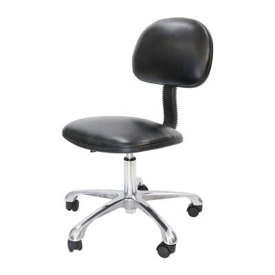 China Adjustable ESD Lab Chair 260mm Gas Lift PU Seat Cleanroom Task Chair for sale