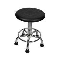 China Industrial PU Leather ESD Lab Chair Stainless Steel Anti Static Task Chair 260mm Gas Spring for sale