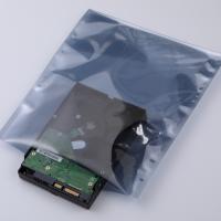 China 0.075mm ESD anti static package Zipper Open Top Aluminum Back Seal for sale