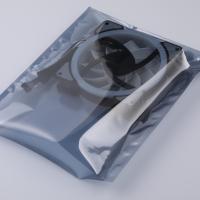China 0.075mm ESD anti static package Zipper Open Top Aluminum Back Seal for sale