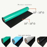 China Work Bench PVC ESD Table Mat Antistatic Rubber Industrial Clean Room for sale