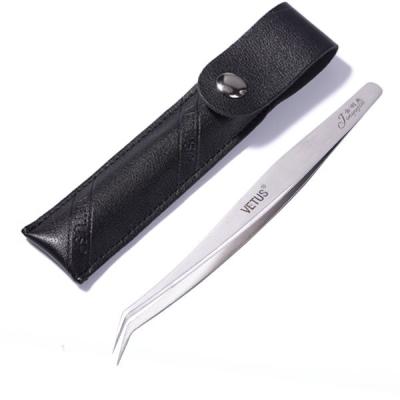 China Vetus ESD SA Series Custom Eyelash Extension Tweezers Stainless Steel 14cm Straight 12cm Curve for sale