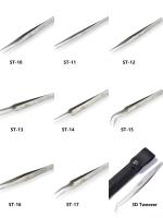 China ESD Antistatic Vetus Lash Tweezers Stainless Steel Scissor Eyebrow Tweezer HRC 40 Precision Tool for sale