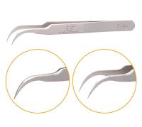 China Vetus Lash Tweezers Straight Curved Fine Point Stainless Steel 500g Pinch Force Eyelash Extension for sale