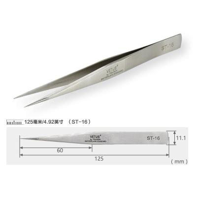 China Vetus 6A-SA 3D 6D Volume Eyelash Extension Tweezers Stainless Steel Anti-Magnetic 10e3-10e8 Ohm for sale