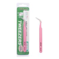 China Vetus ST-12 Pink Straight Eyelash Tweezers Stainless Steel 12cm Precision Tweezers for sale