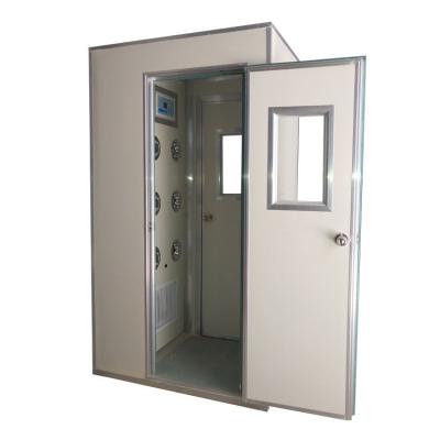 China GMP Standard 380V Pharmaceutical Cleanroom Air Shower Sliding Door 120x85x205cm for sale