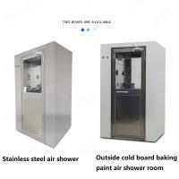 China GMP Standard 380V Pharmaceutical Cleanroom Air Shower Sliding Door 120x85x205cm for sale