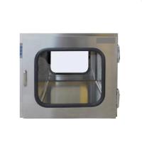 China Cleanroom SUS304  SS Pass Box UV Light Static Pass Static Through Box for sale