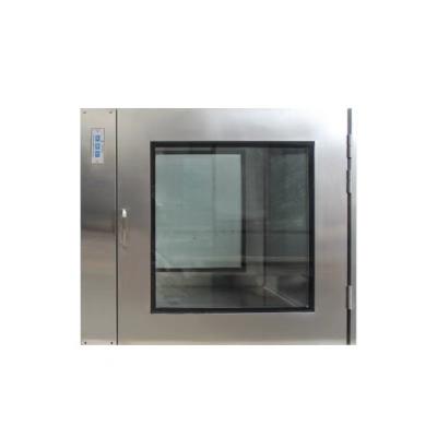 China Cleanroom SUS304  SS Pass Box UV Light Static Pass Static Through Box for sale
