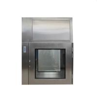 China Cleanroom SUS304  SS Pass Box UV Light Static Pass Static Through Box for sale