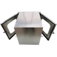 China 220V 50HZ Cold Rolled Cleanroom Pass Box Stainless Steel Static Pass Box for sale