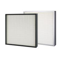 China UL Certified H14-U17 Mini Pleated Gel Seal HEPA Filter 484x484x70mm for Pharmaceutical Cleanroom for sale