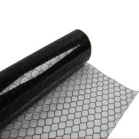 China ESD PVC Grid Transparent Curtain 0.3mm 1.37m Width Antistatic Cleanroom Curtain for sale