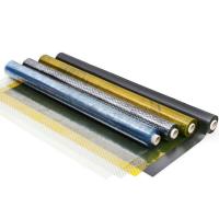 China ESD PVC Grid Transparent Curtain 0.3mm 1.37m Width Antistatic Cleanroom Curtain for sale
