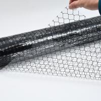 China Antistatic ESD PVC Grid Curtain Transparent Black For Factory Use for sale