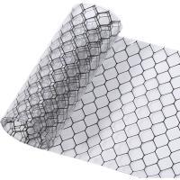 China Antistatic ESD PVC Grid Curtain Transparent Black For Factory Use for sale