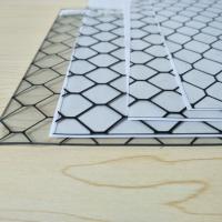 China ESD Grid Curtain Film Clear Shielding Blocking Partition PVC Sheet for sale