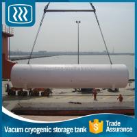 China Stainless steel liquid oxygen transport truck air compressor storage tank liquid nitrogen filling vacuum tank for sale for sale