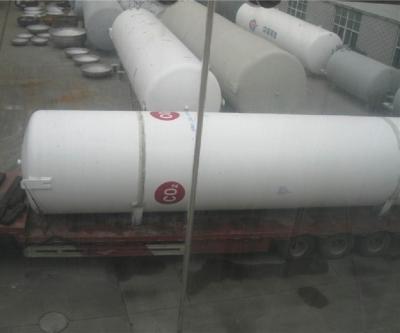 China Horizontal 16MnDR Oxygen Cryogenic Liquid Tank 5 Cubic Meter for sale