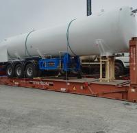 China mobile cryogenic liquid tank container for sale