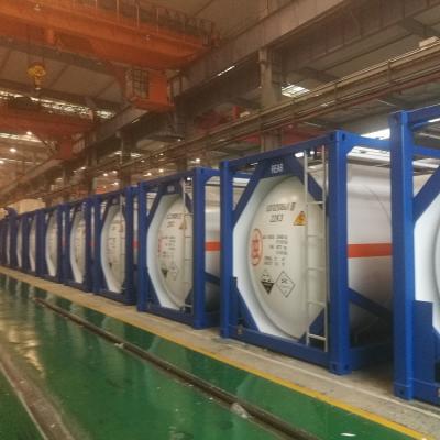 China LO2 LN2 LAr R134a UN Portable Tank T11 T22 24800 Liters for sale