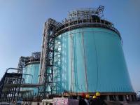 China Vacuum Insulated Cryogenic Liquid Flat Bottom Storage Tank 250m3 for sale