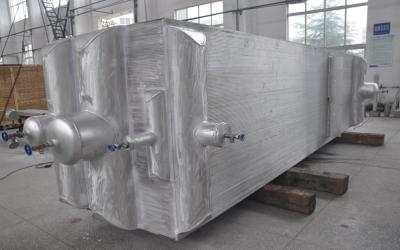 China Heat Transfer Aluminum Tube Plate Fin Heat Exchanger 110 Bar for sale