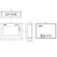 China SIMATIC HMI Smart 700 IE V4 7 inch TFT Touch Screen 800x480 24V DC 6AV6648-0DC11-3AX0 for sale