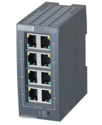 China 6GK5008-0BA10-1AB2 Unmanaged Ethernet Switch 8-Port Industrial Automation 14.4x18.2x5.6cm for sale