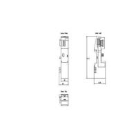 China Siemens 6ES7193-6BN00-0NE0 BaseUnit BU-SEND for ET 200SP Station Expansion 20mm for sale