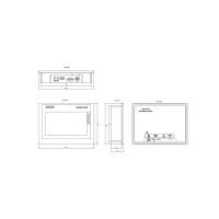 China Siemens Simatic SMART 700 IE V3 7 Inch HMI Touch Display 6AV66480CC113AX0 24V DC for sale